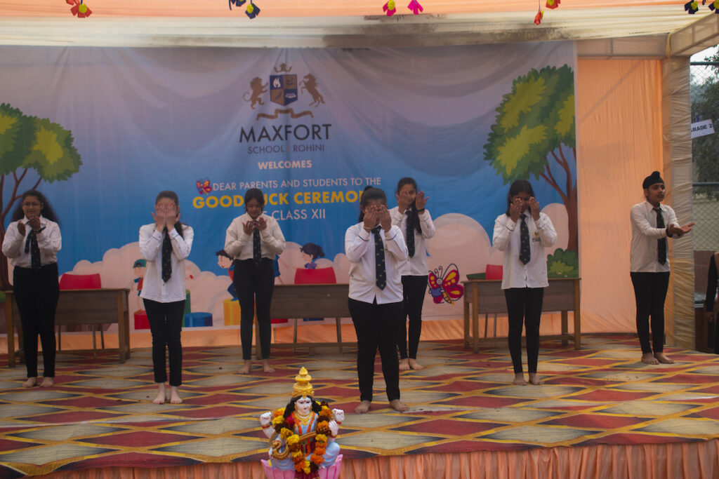 Good Luck Ceremony for Grade XII Students - Maxfort School Rohini